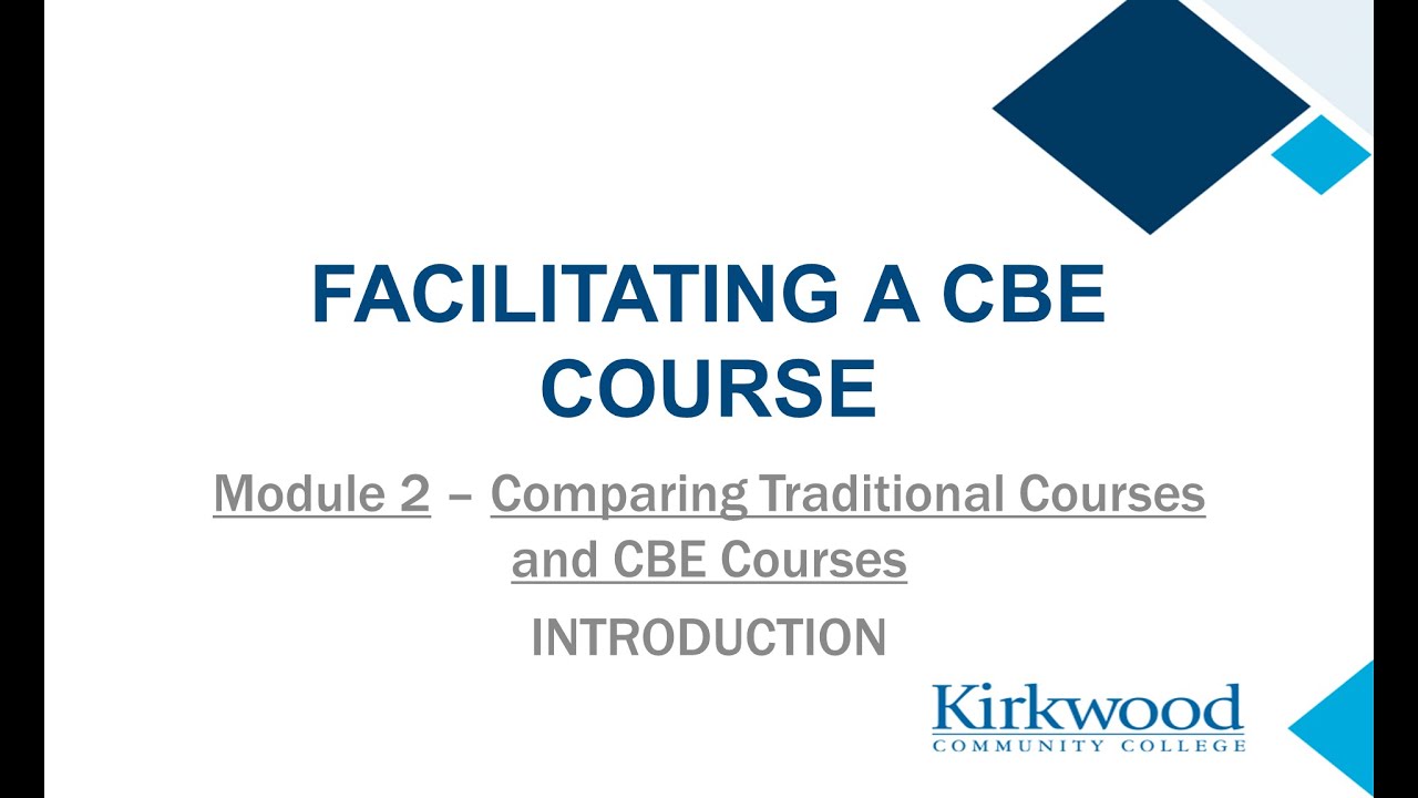 CBE @ KCC: Facilitator Training (Module 2 Introduction)
