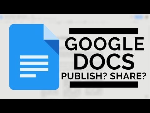 Google Docs - Publish to the web or Share | What's the Diff???