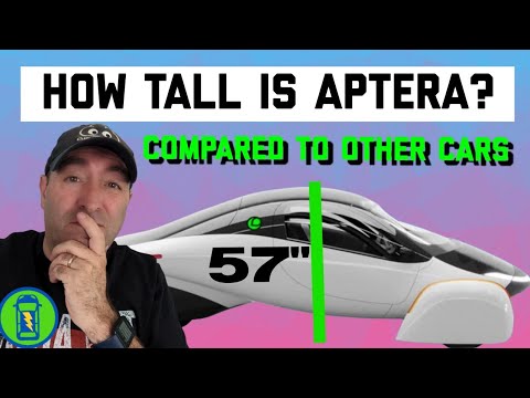 How Tall is the Aptera Compared to other cars? - Let's test it!