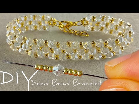 Easy Seed Bead Bracelet Tutorial for Beginners: How to Make Bracelets with Beads and Crystals