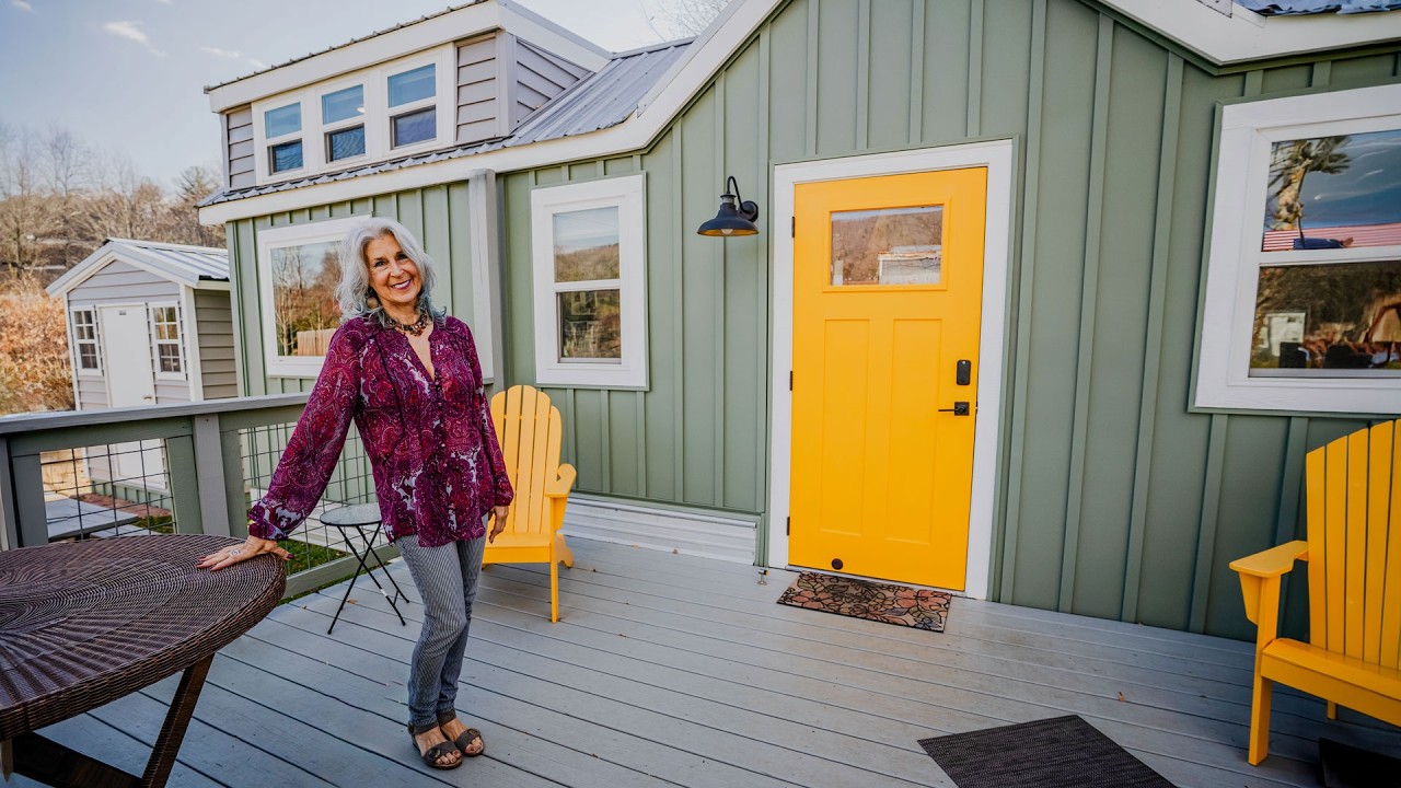 Inside Her Peaceful 320 Sq Ft Tiny Home Designed for Retirement