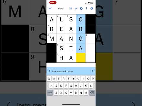 New York Times mini crossword 08-18-2024 #nytcrossword #mini