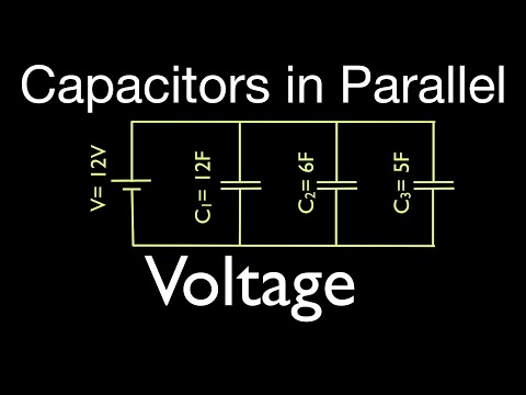 Capacitors (9 of 11) in Parallel, Calculating Voltage Drop