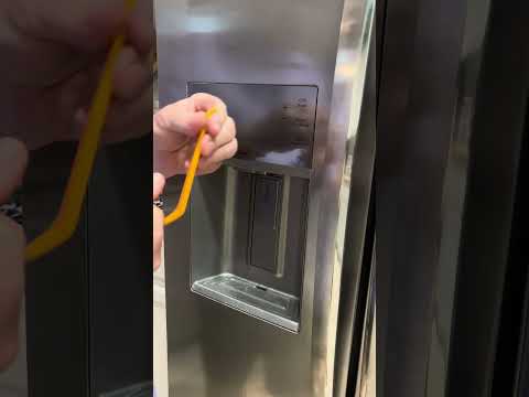 Frigidaire Refrigerator GRSS2652AF Leaking water around water dispenser/ dispenser panel removal