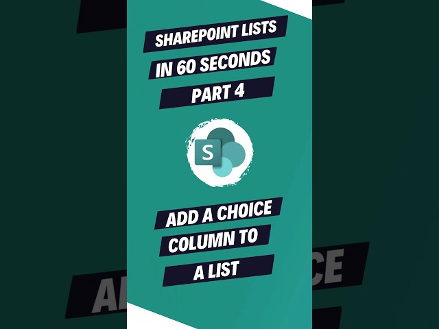 How To Add A Choice Column To Your Sharepoint List A Step By Step