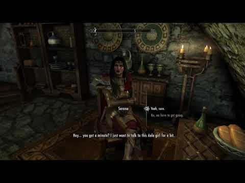 Serana dialogue add on: Serana meets Aela