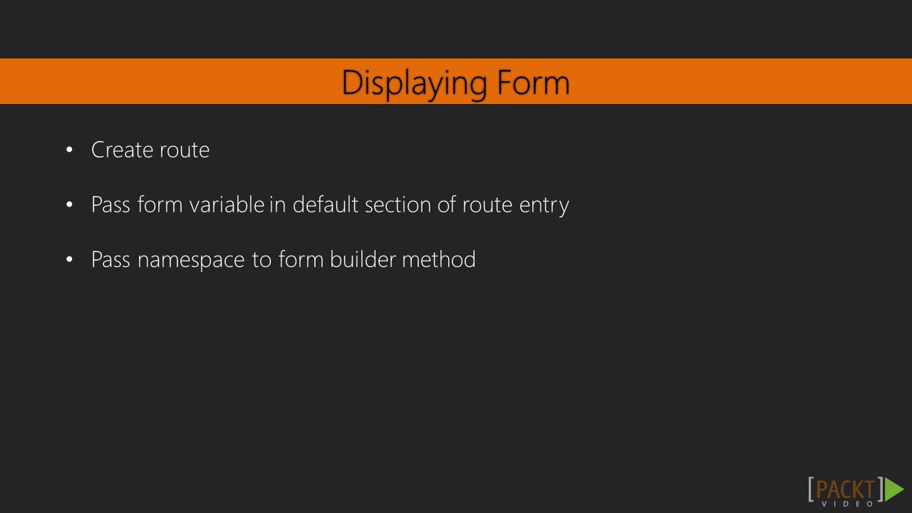 Drupal 8 Development Solutions : Creating a Form | packtpub.com