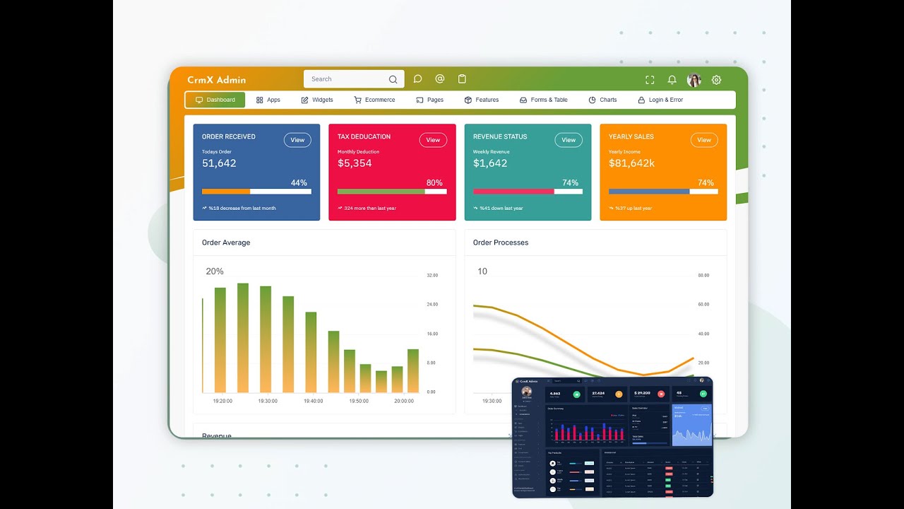 CrmX Admin - CRM Ui Framework And Bootstrap 5 Admin Panel