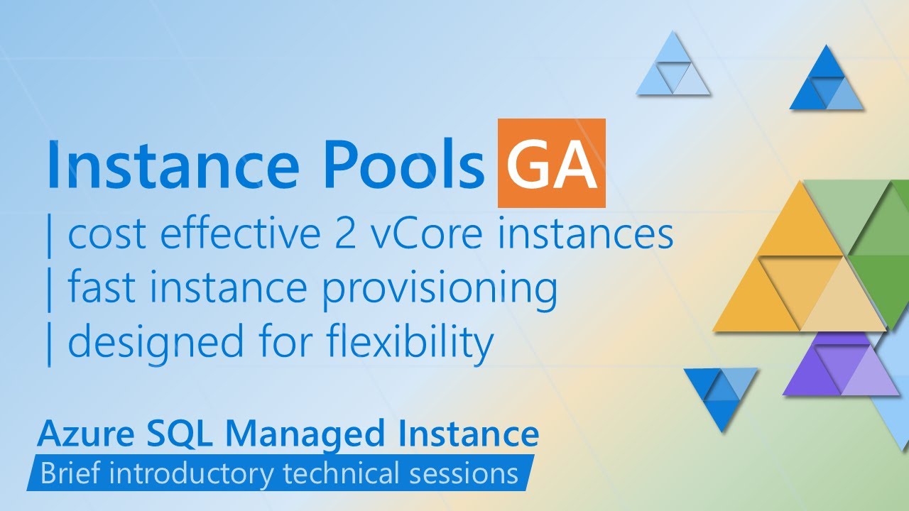 GA of Azure SQL Managed Instance Pools (Generally Available)
