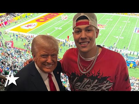 Donald Trump Poses For Pics w/ Patrick Mahomes’ Family At Super Bowl