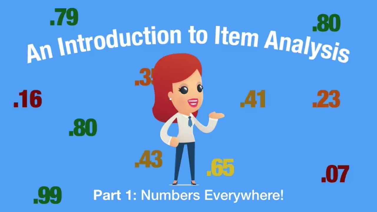 An Introduction to Item Analysis - Number Everywhere!