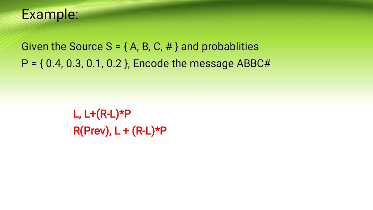 Binary Arithmetic Coding I Output Bits | Encoding I Encoding Techniques I Data Compression