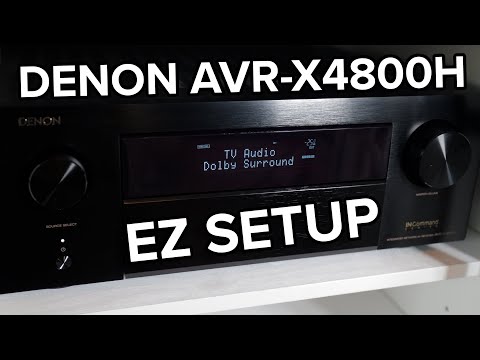 Simple Setup of the Denon AVR-X4800H 9.4ch 8K AV Receiver