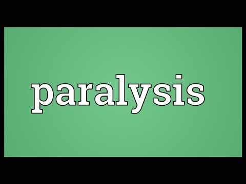 Paralysis Meaning