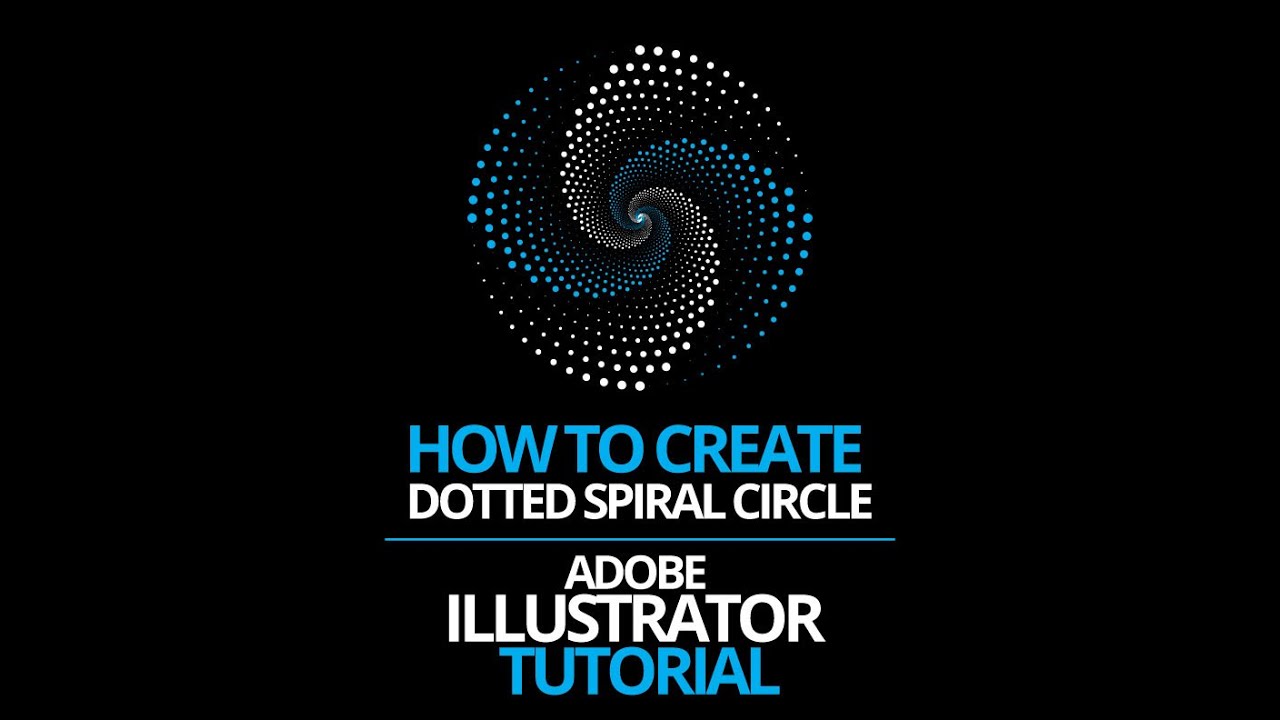 How to Create Dotted Spiral circle  Adobe Illustrator Tutorial