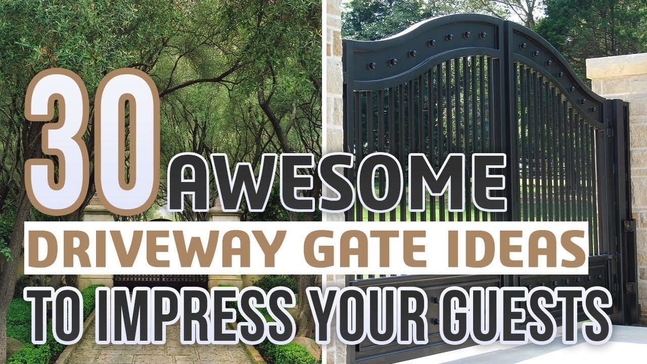 30 Awesome Driveway Gate Ideas To Impress Your Guests