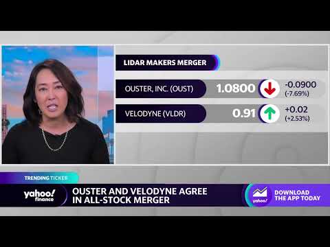 Lidar makers Ouster, Velodyne announce all-stock merger