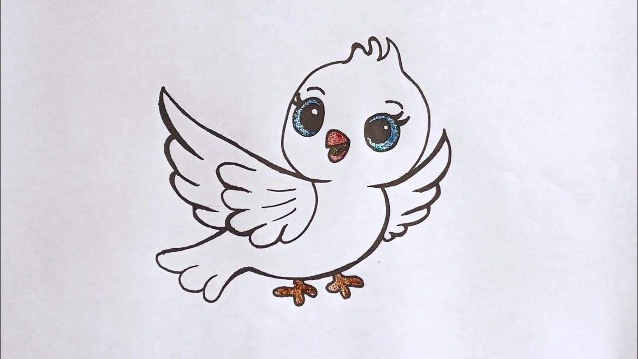 Draw This Cute Bird with Me Step by Step