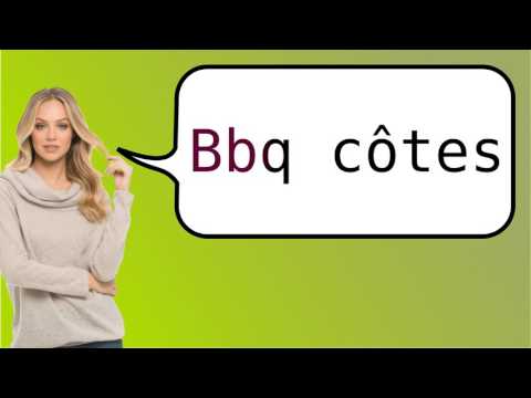 How to say bbq ribs in French?