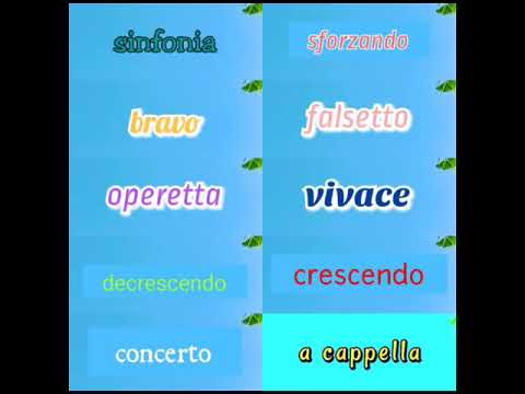 Pronounce 10 Italian Terms in Music