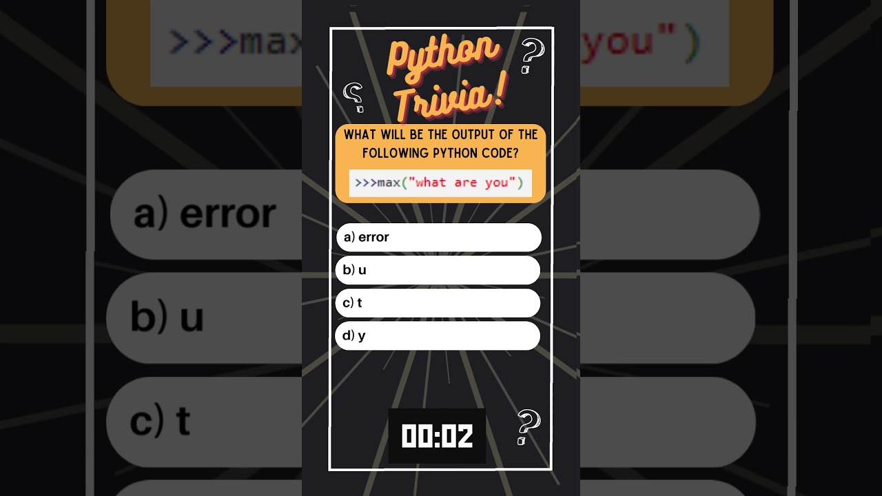 Python Trivia   String 15 #coding #python #techcommunity #shorts #trending #viral #datascience