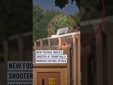 New footage unveils shooter at Trump rally moments before attack