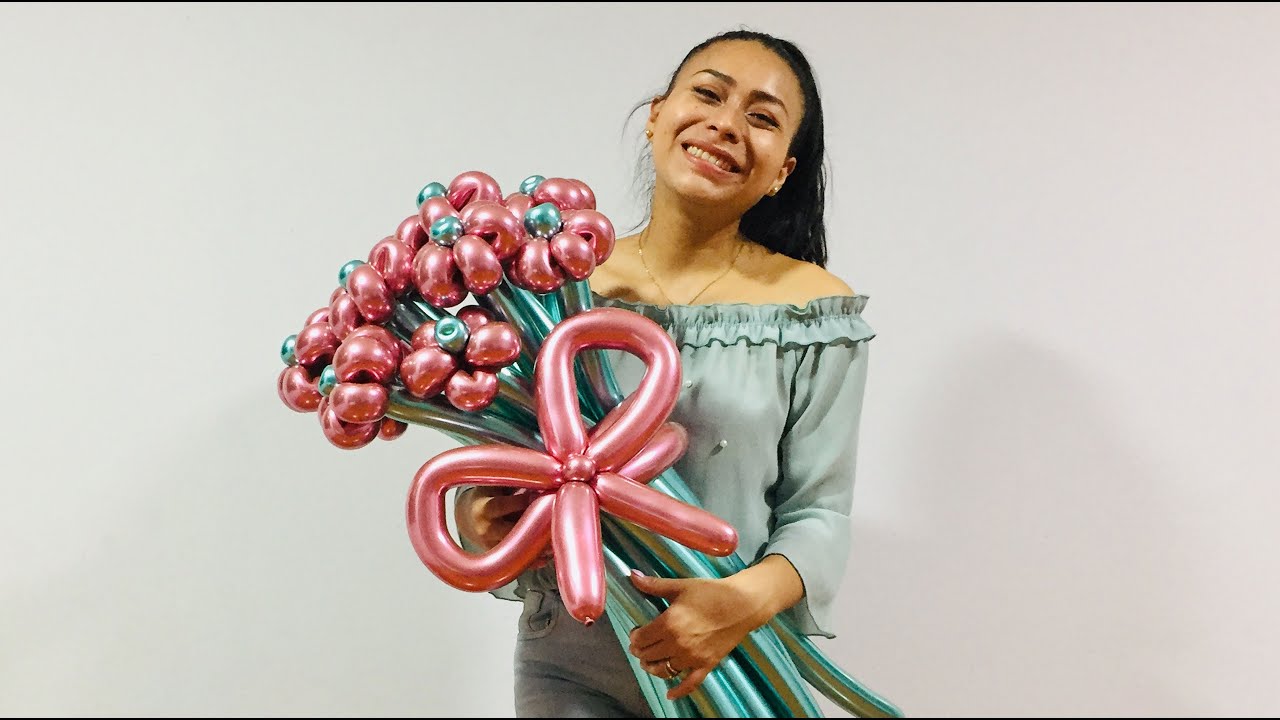 Flower Bouquet with Balloons 😍