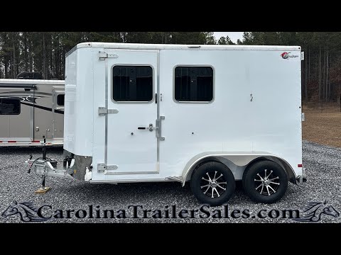 2025 Kiefer Kruiser 2 Horse Trailer - Fans, Lightweight, Aluminum Perfect First Trailer!