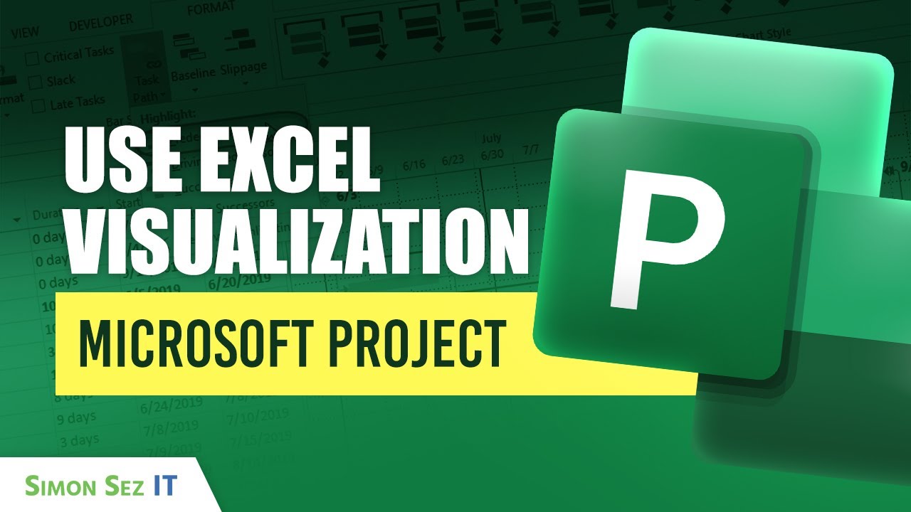 How to Use Excel Visualization Tools for Microsoft Project