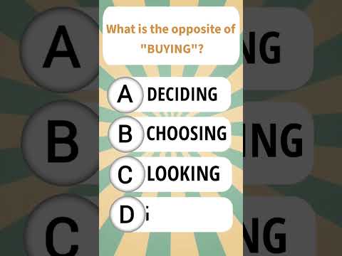 Simple English Opposite Word For You!!!! I Think You Will Solve In a Second 🤑 #quiz