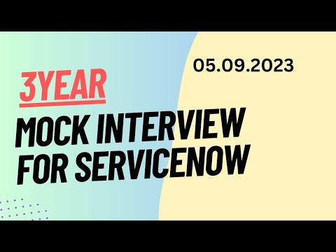 Interview for ServiceNow Developer 3 Years Experience At 5 Sep 2023