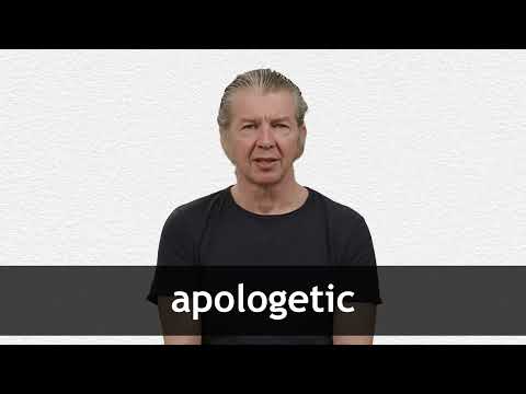 APOLOGETIC definition and meaning | Collins English Dictionary