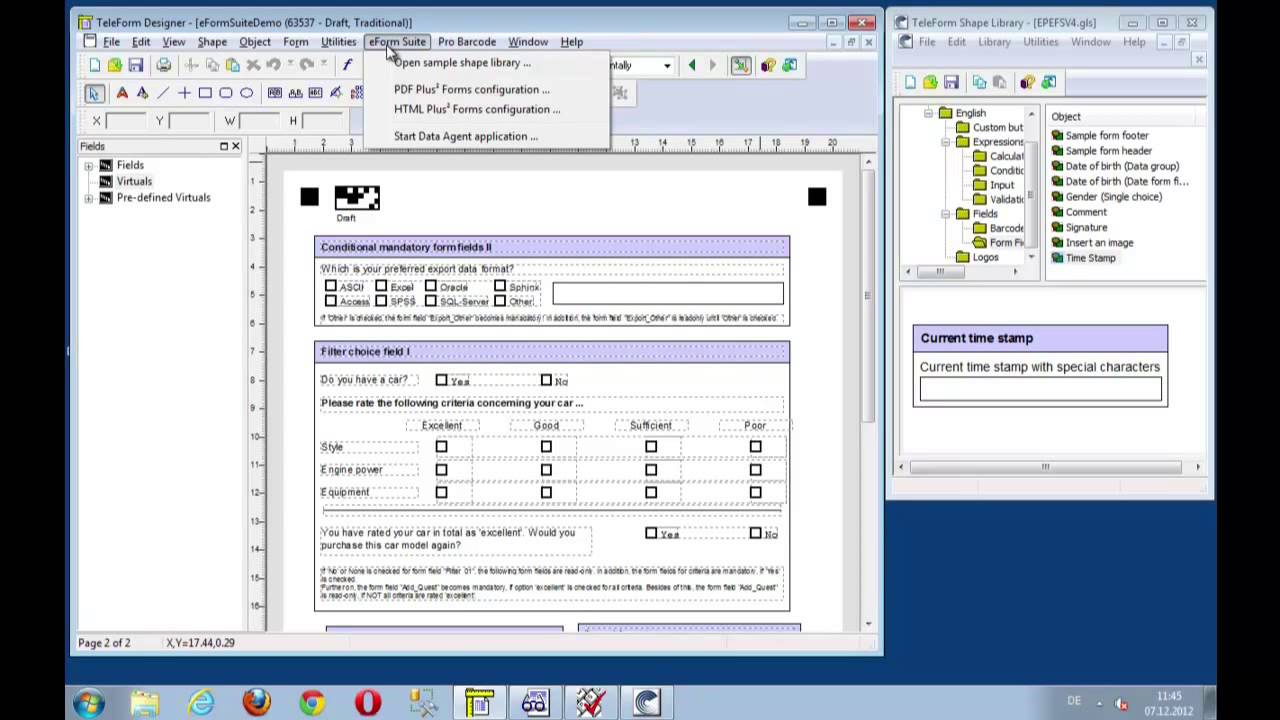 How to create eForms #2 - Demo TeleForm eForm Suite