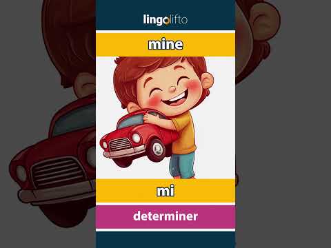 🇬🇧🇪🇸 mine - mi : learn English : aprendamos inglés : vocabulary builder