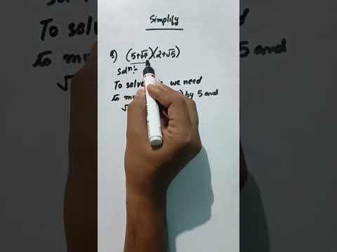Simplification:( 5+√7) (2+√5)=? how to solve it? #simplify # concepts