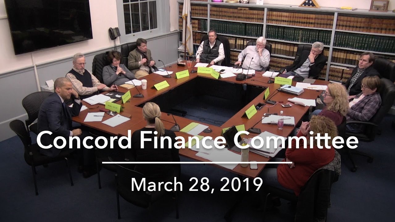 Concord Finance Committee - March 28, 2019