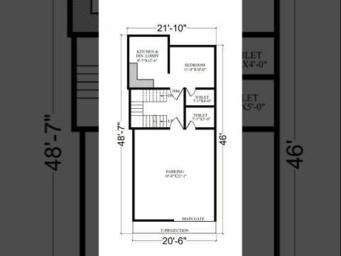 2-Story House Plans for Small Lots.2 मंजिल का घर का नक्शा #trending