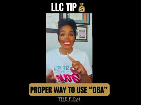LLC TIP: Proper Way To Use "DBA"