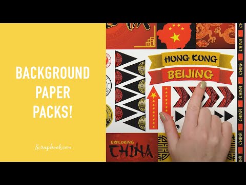 Beautiful Background Paper Packs! | Reminisce