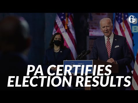Pennsylvania certifies election results, Biden wins