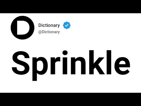Sprinkle Meaning In English