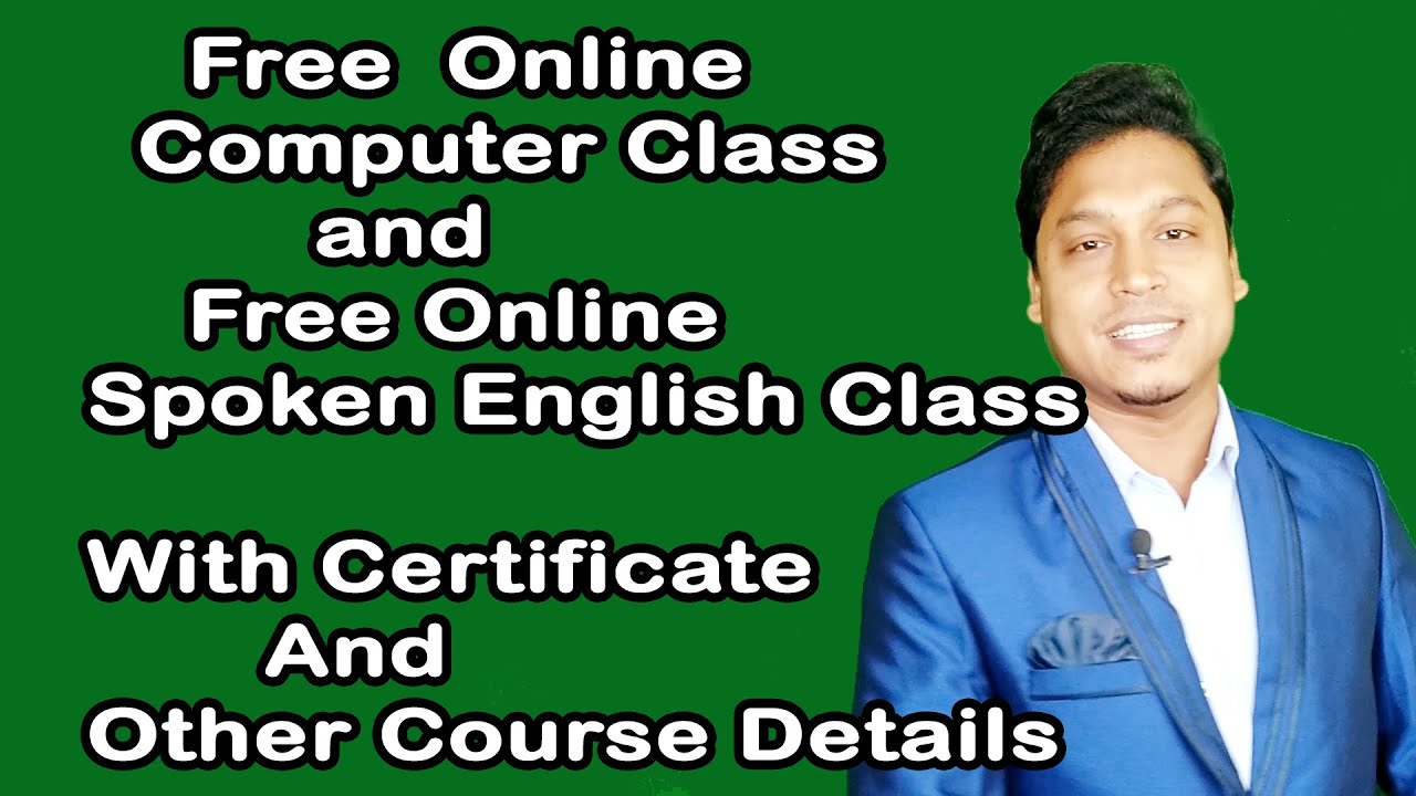 Free Online Spoken English And Computer Class With Certificate