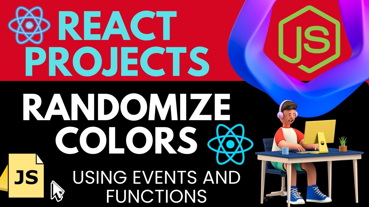 React Projects | Randomize colors react project Using events and functions | Learn React JS |
