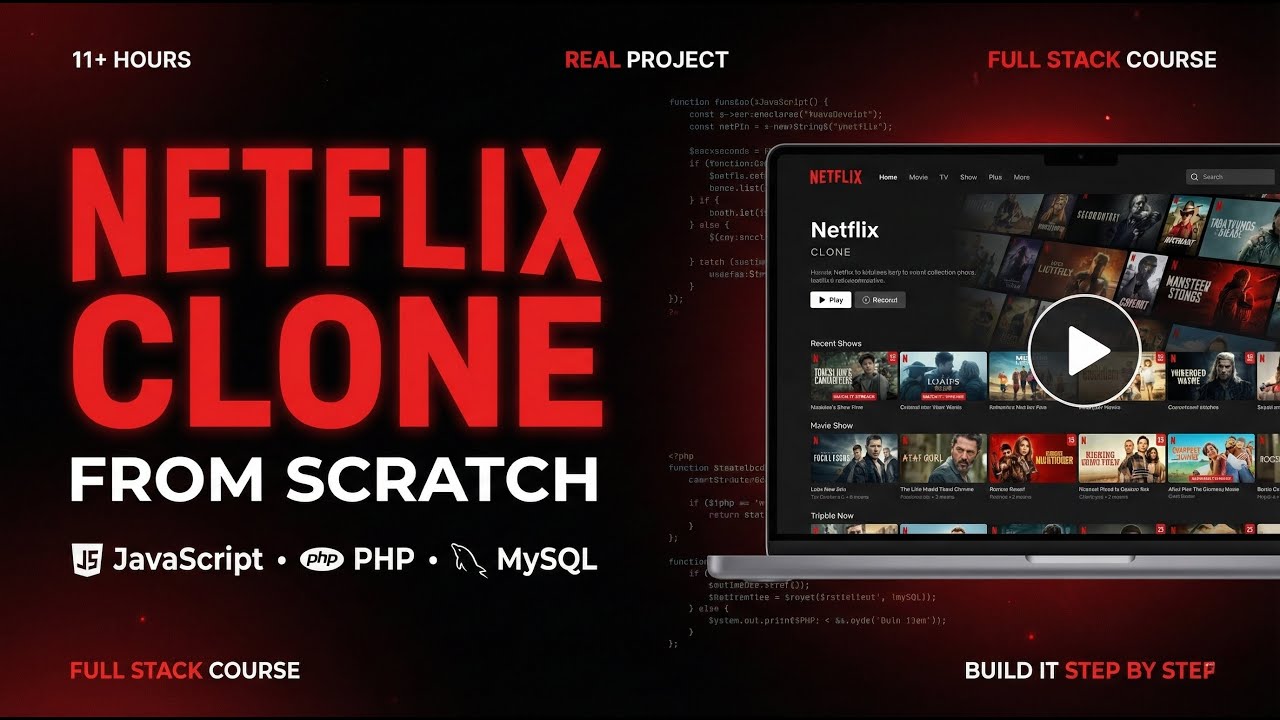 Build a Netflix Clone: Full Stack Web Dev Tutorial (PHP, MySQL, JavaScript)