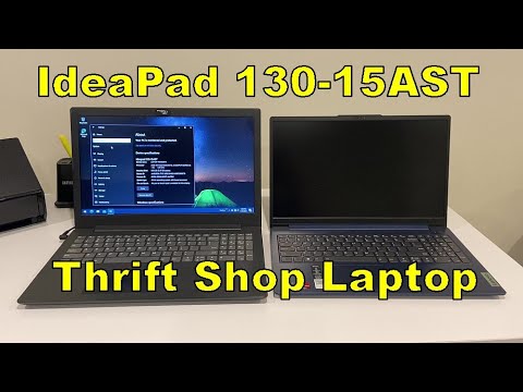 A First Look at My Lenovo IdeaPad 130-15AST Thrift Shop Laptop - Part 1