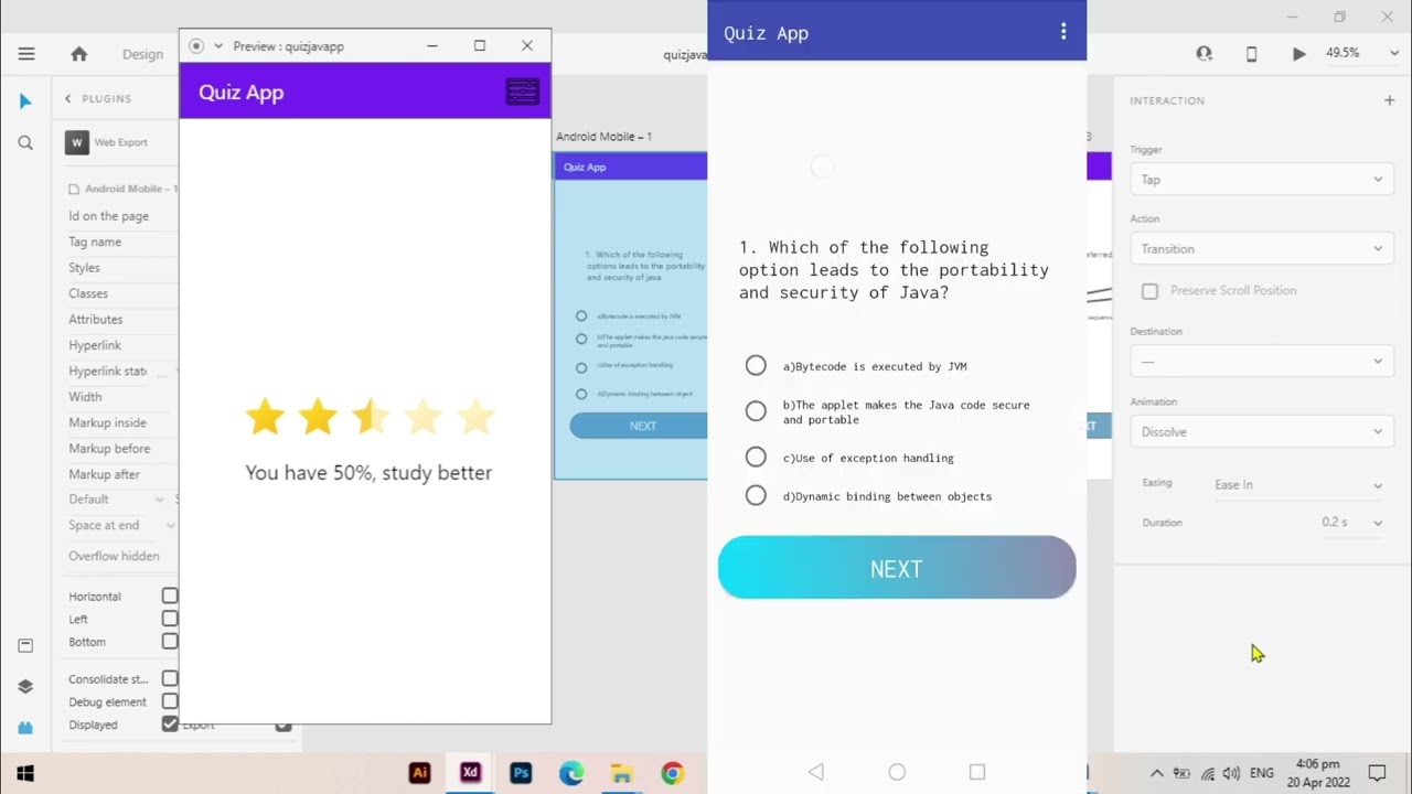 Create Quiz App (Java Quiz) in Android Studio #academicdforpurposeonly