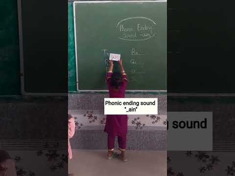 Complete the word with "ain"/phonic ending sound _"ain" #classactivity #english