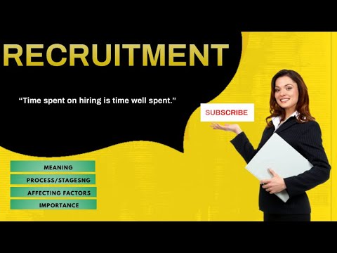 What is Recruitment | Recruitment Process | HRM | Meaning of Recruitment | Hiring Process - 2021