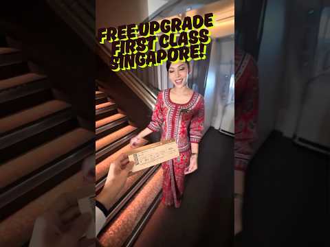 Free Upgrade First Class Singapore Airlines #airlines #singapore