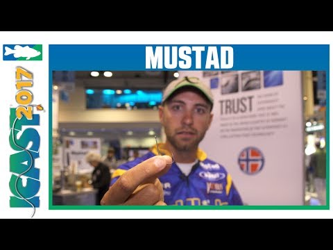 New Mustad TitanX Straight Shank Neko/Wacky Rig Hook with Brandon Lester | ICAST 2017